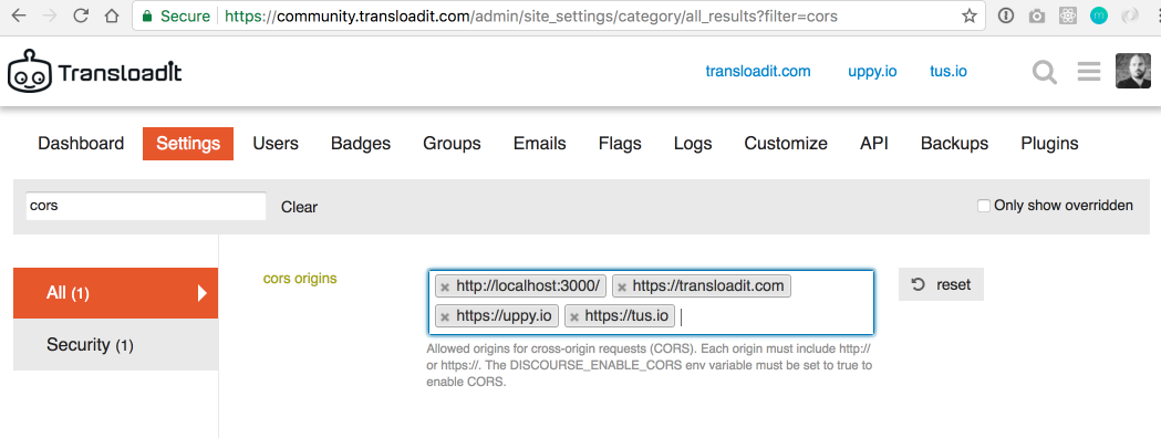 Multiple cors origins on hosted discourse? - Support - Discourse Meta